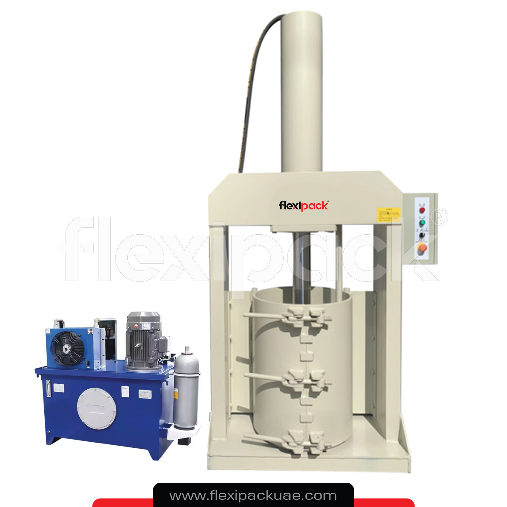 HYDRAULIC DRUM PRESS MACHINE (DRUM EXTRUDER) – FLEXI PACK MACHINERY