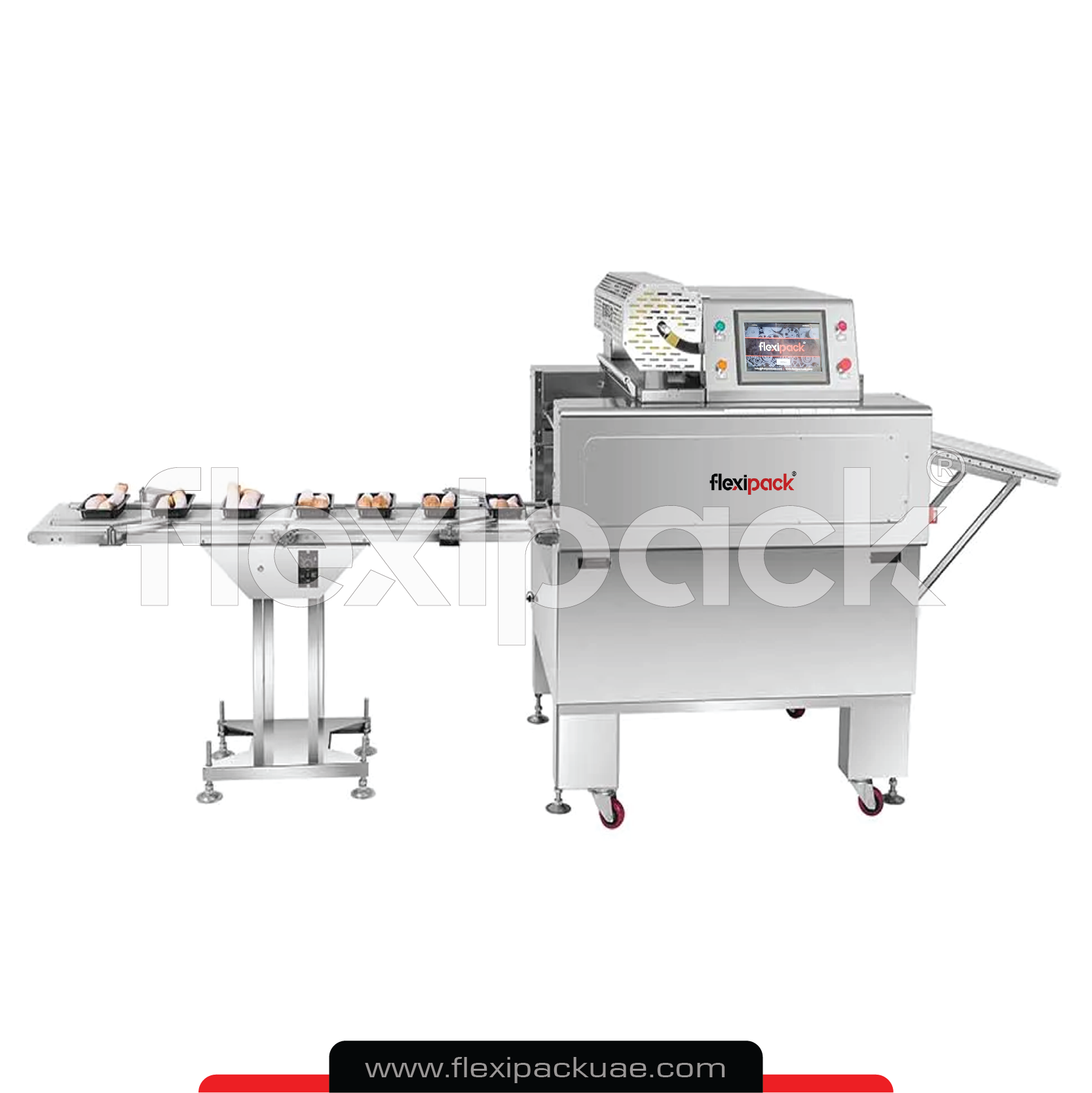 AUTOMATIC TRAY CLING FILM WRAPPING MACHINE – FLEXI PACK MACHINERY