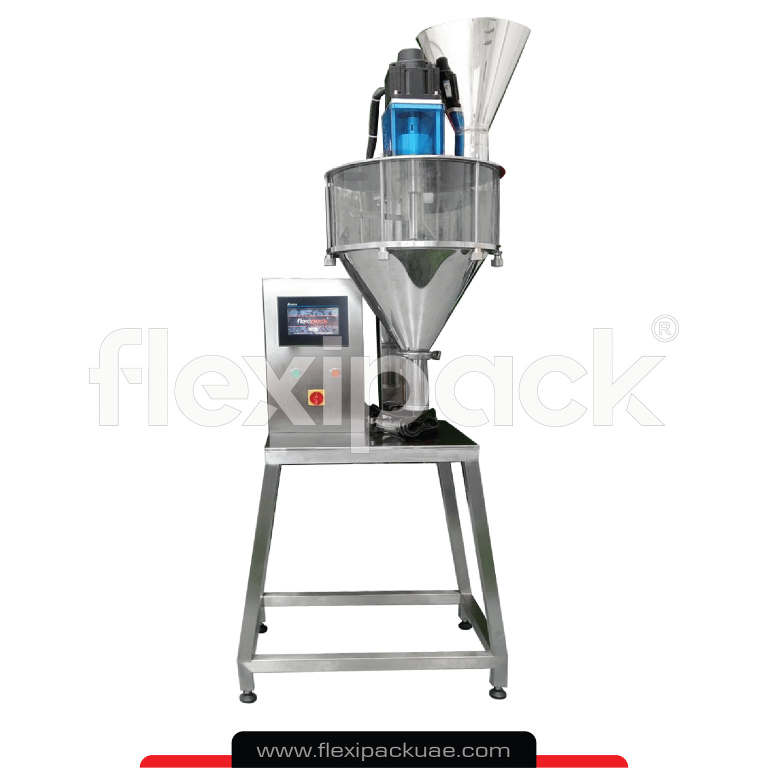 SEMI AUTOMATIC SERVO AUGER FILLING MACHINE – FLEXI PACK MACHINERY