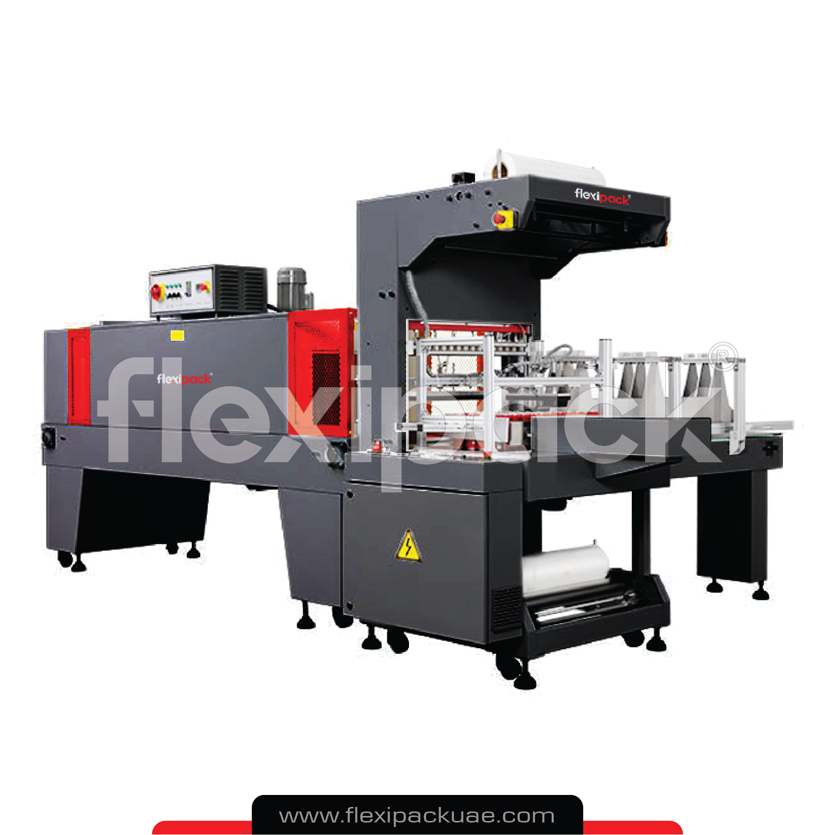 AUTOMATIC SLEEVE SEALER AND SHRINK TUNNEL – FLEXI PACK MACHINERY