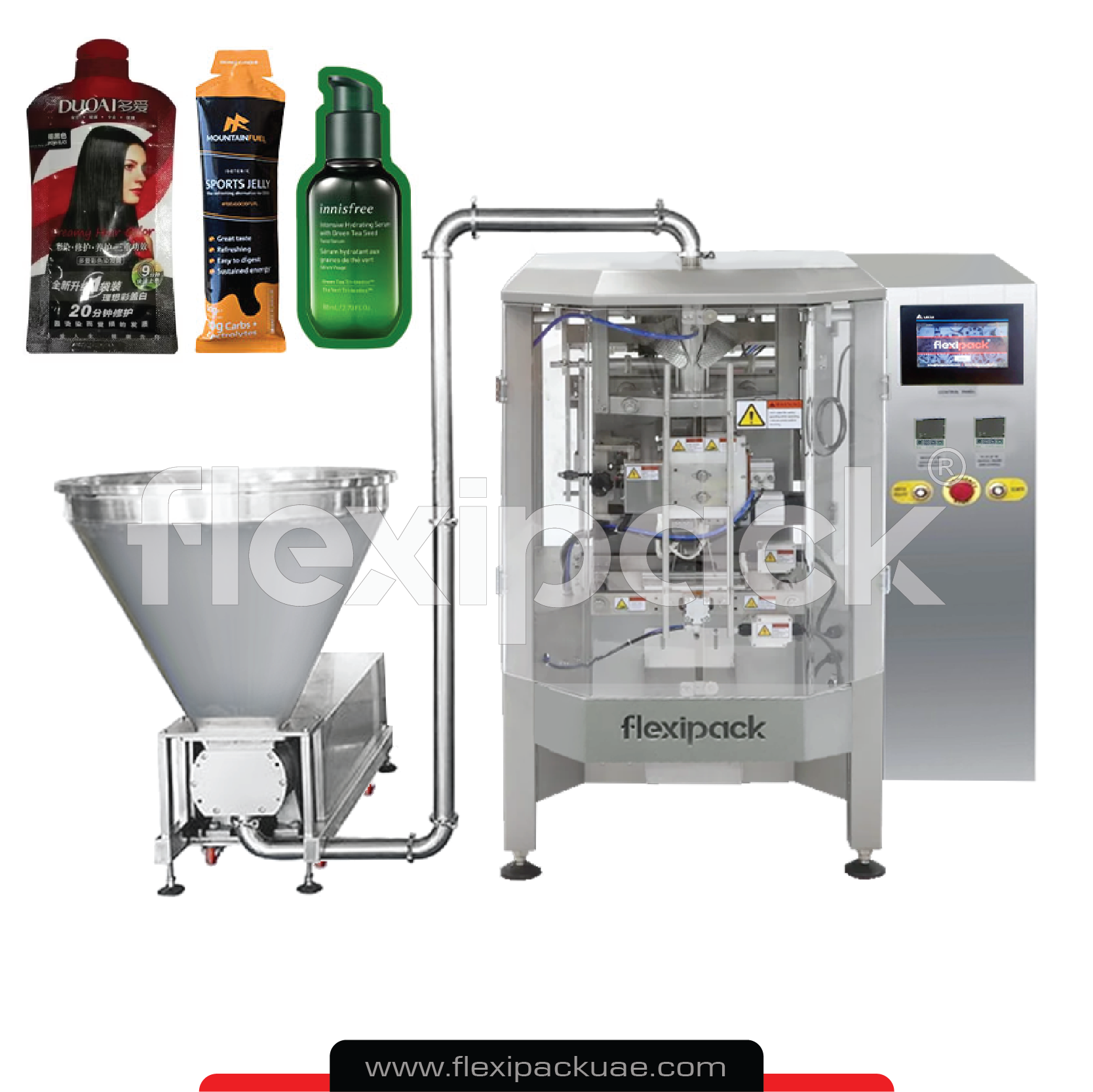 AUTOMATIC SERVO VFFS LOBE PUMP/GEAR PUMP FILLING MACHINE (CUSTOM SHAPED ...